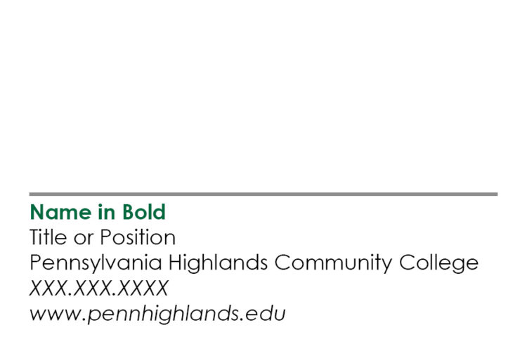 Email Messages - Pennsylvania Highlands Community College